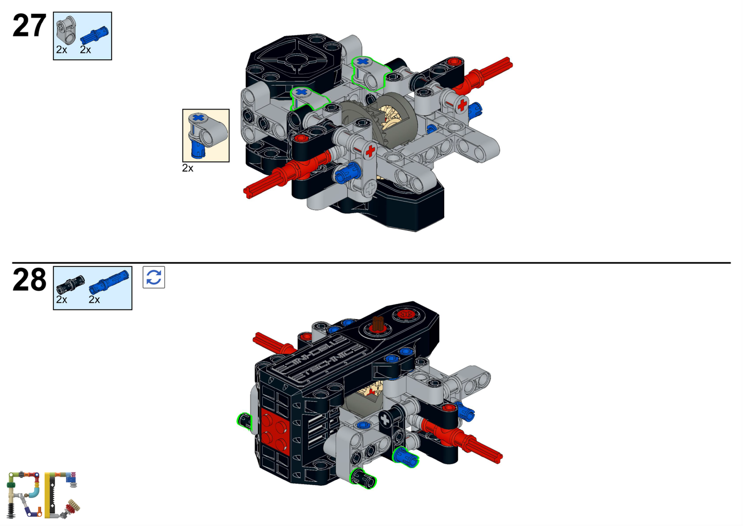 [Instructions] Motorize LEGO 42153 NASCAR Next Gen Chevrolet Camaro ZL1 ...