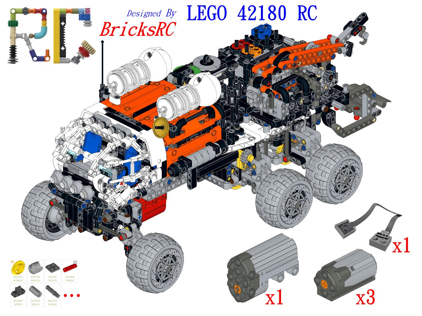 [Instructions] Motorize LEGO 42180 Mars Exploration Rover – WW Bricks ...