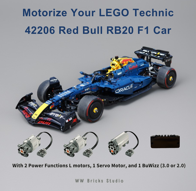 [Instructions] Motorize LEGO Technic 42206 RB20 F1