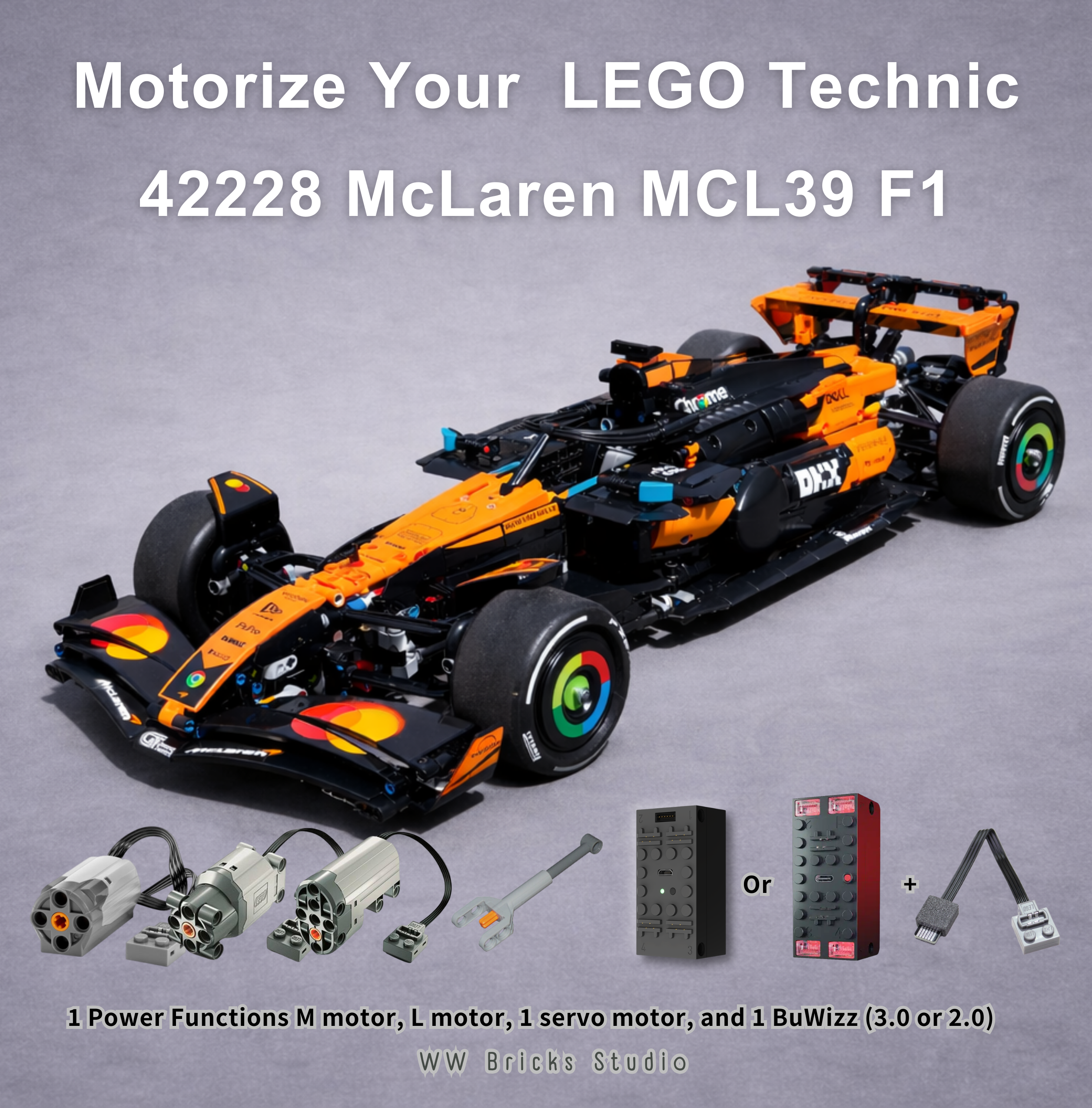 [Instructions] Motorize LEGO Technic 42228 McLaren MCL39 F1 Car